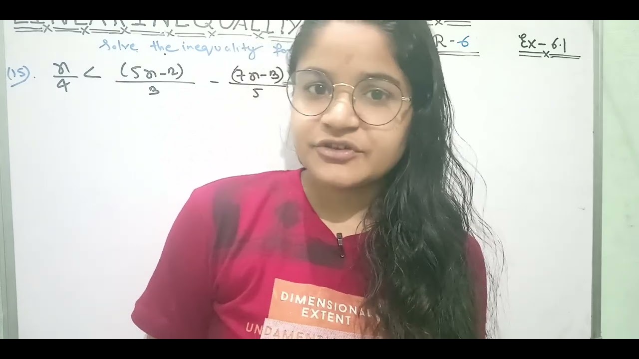 Class 11 Chapter 6 Exercise 61 Linear Inequality Part 2 13 To 21 3701