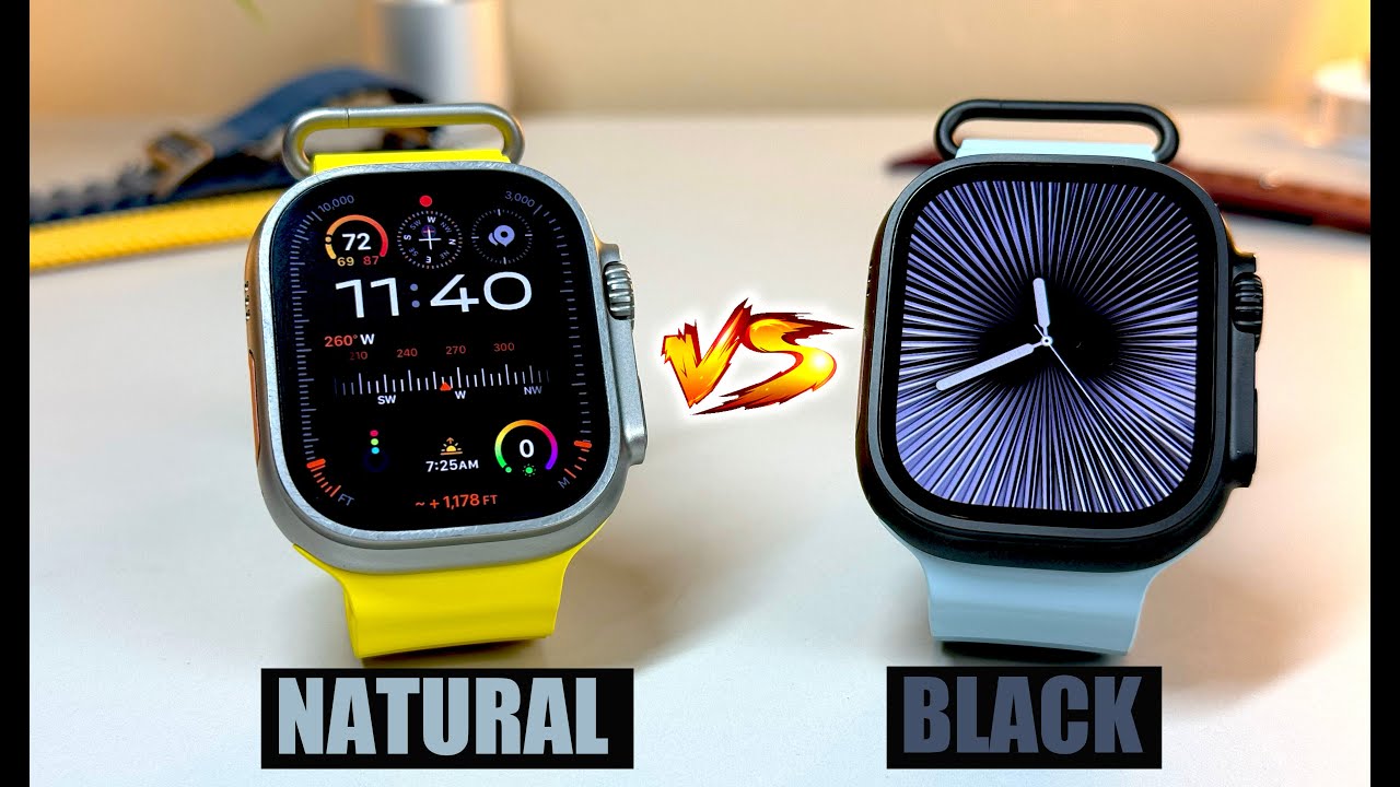 Apple Watch Ultra 2/3 | Natural Titanium vs. Black | Which Should You ...