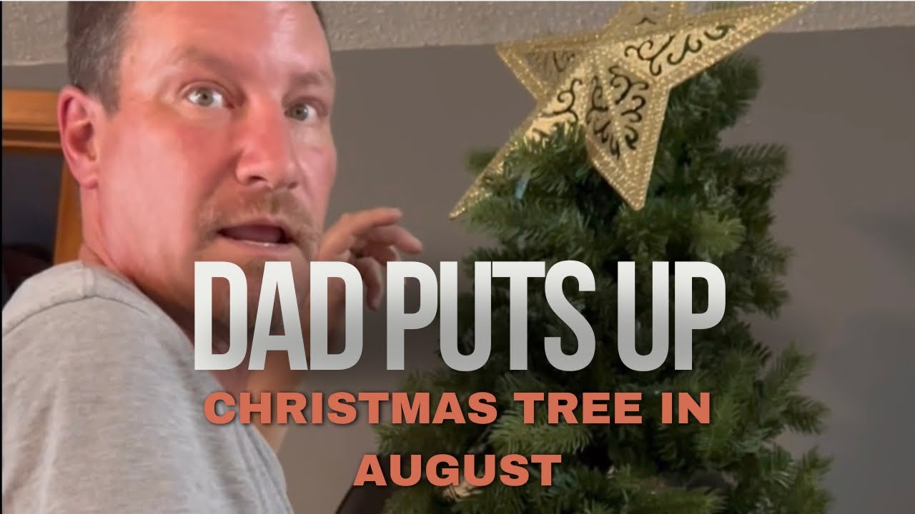 Dad Puts Up Christmas Tree in August Prank on Mom - YouTube