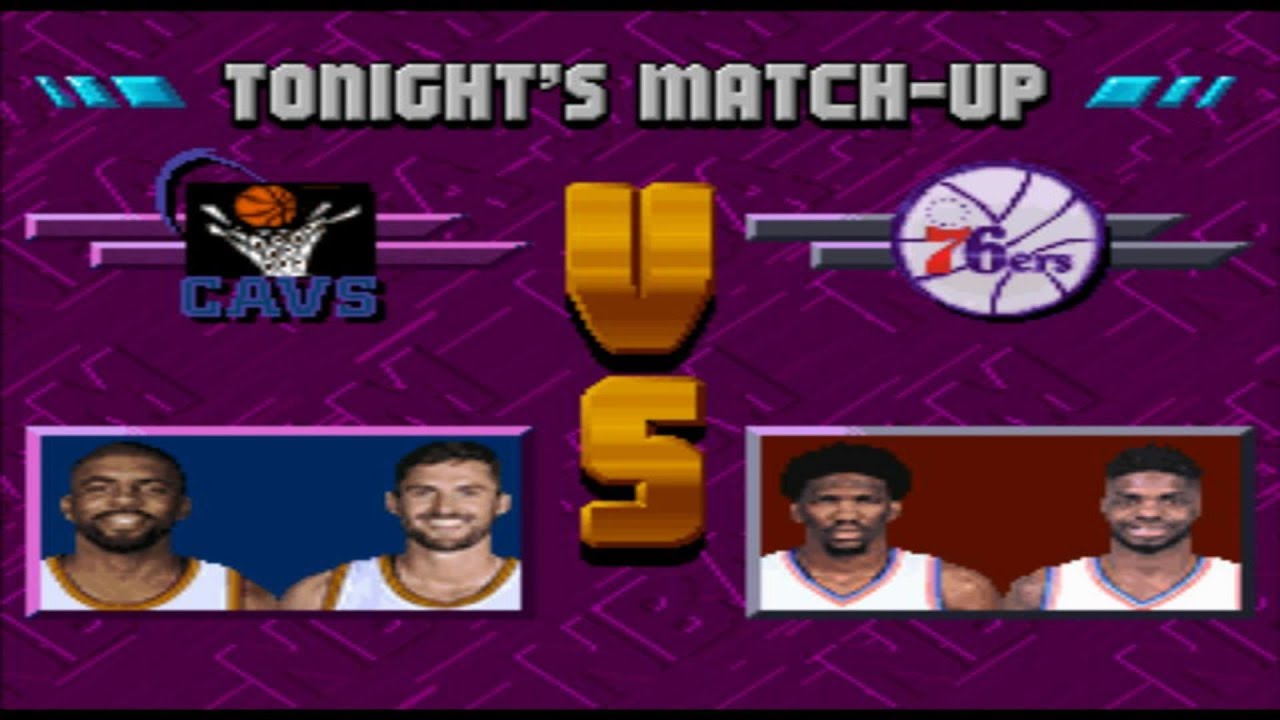NBA Jam 2K17 SNES Playthrough - Cleveland Cavaliers vs Philadelphia ...