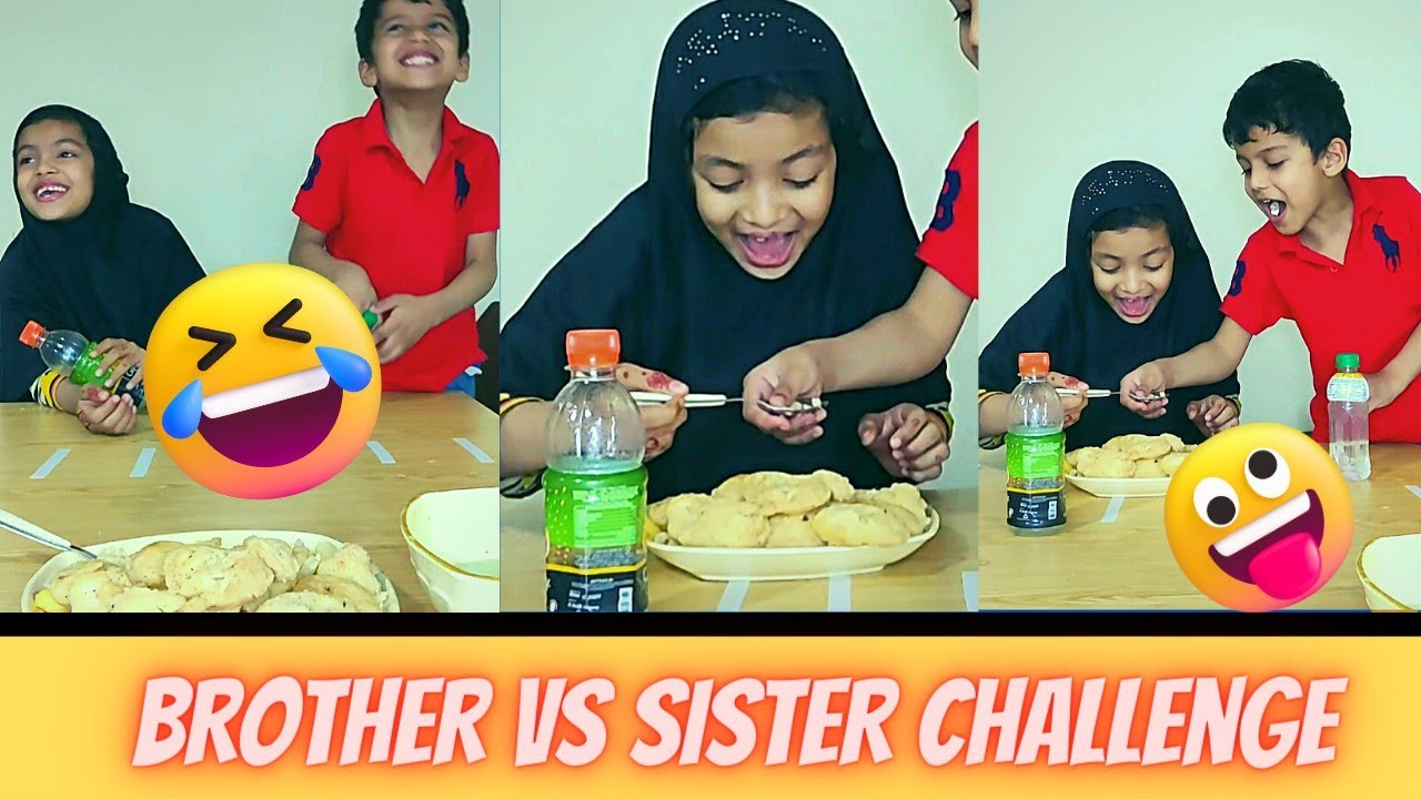 Funny Bottle Flip Challenge| Brother & Sister Challenge| #game ...