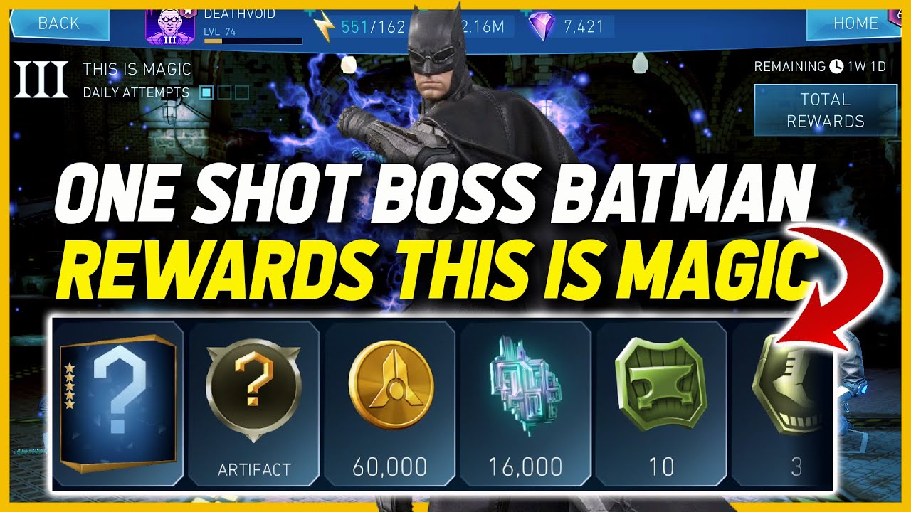 Injustice 2 Mobile | One Shot Boss Batman | Rewards This Is Magic ...