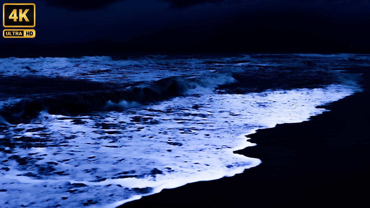 Ocean Waves for Deep Sleeping - Quiet Ocean Waves at Night for ...