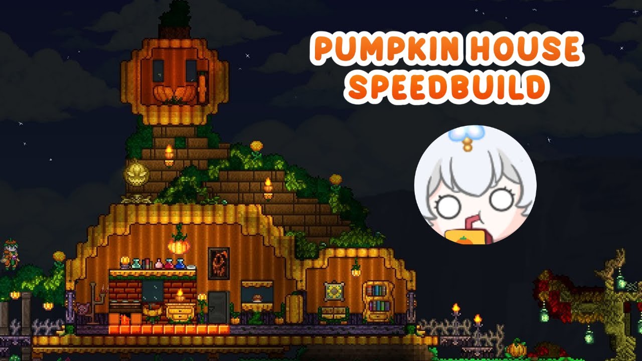 Pumpkin House | Terraria Speed Build - YouTube