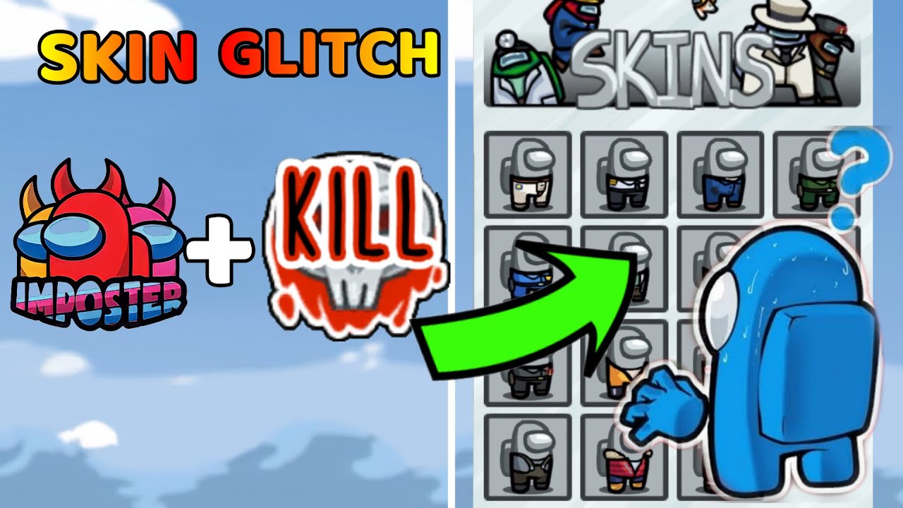 *NEW SKIN GLITCH* in Among us- Among Us new update - YouTube