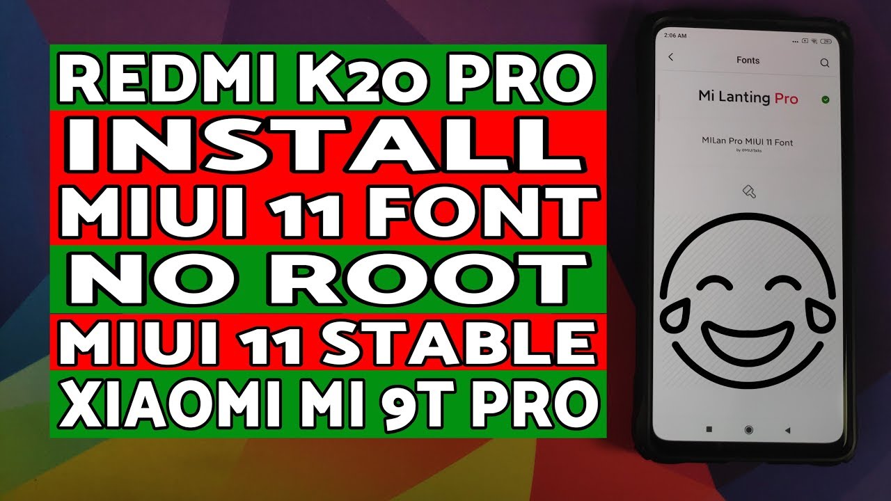 Install MIUI 11 Font | Redmi K20 Pro | MIUI 11 Stable | Xiaomi Mi 9T ...