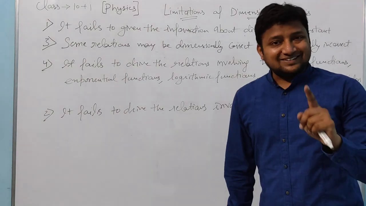 Class 11 Limitations Of Dimensional Analysis L17 U1 Units And Class 11 Limitations Of Dimensional Analysis L17 U1 Units And