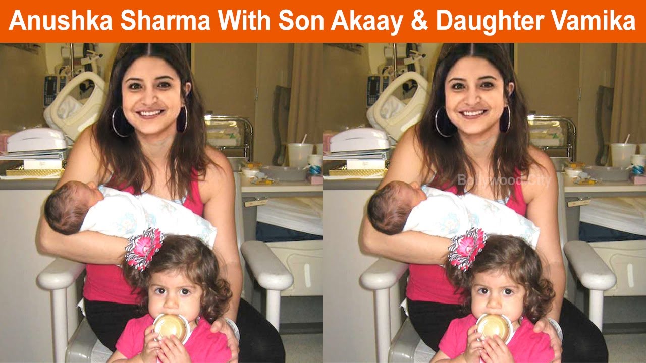 Anushka Sharma With Son Akaay and Daughter Vamika After Akaay's Delivery - YouTube