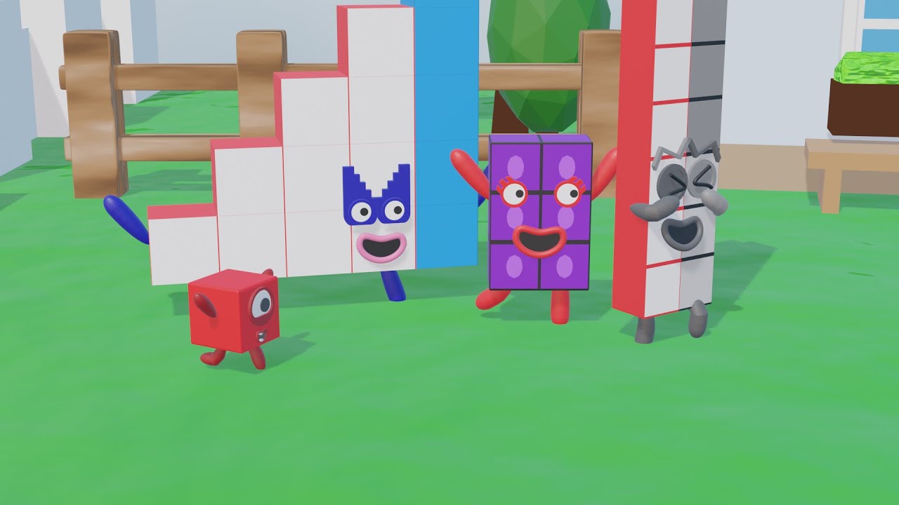 [3D ANIMATIONS] Numberblocks 1,6,15 visit the big house NB 19 - YouTube