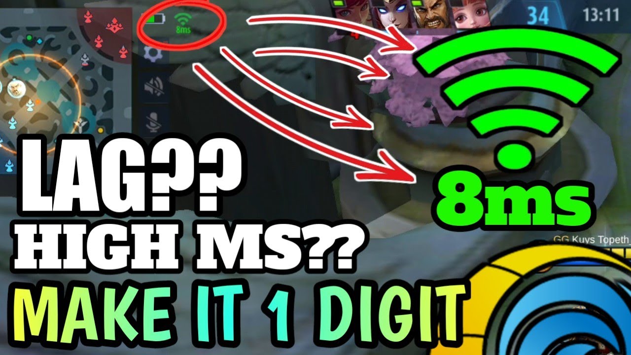 LAG? HIGH MS? MAKE YOUR CONNECTION FAST!! || MOBILE LEGENDS BANG BANG ...