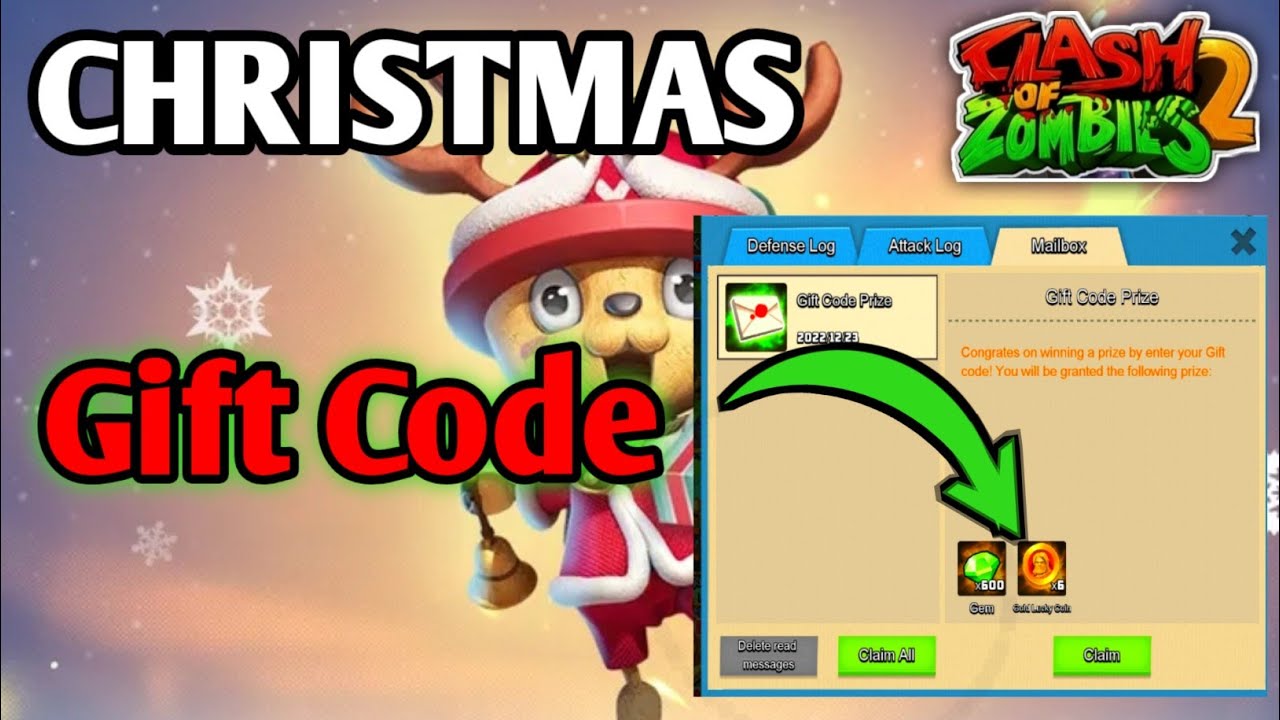 Christmas gift code||Clash of Legends/Clash of Zombies2 - YouTube
