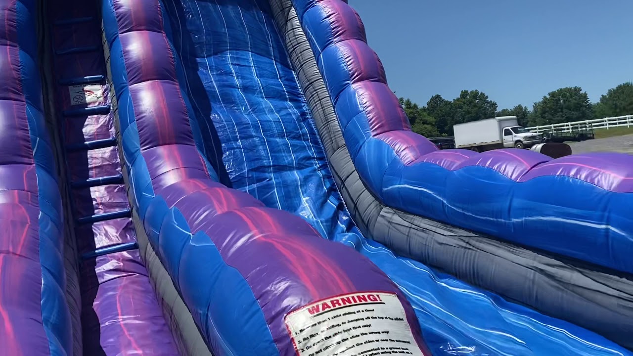 Blue Lagoon Water Slide - YouTube