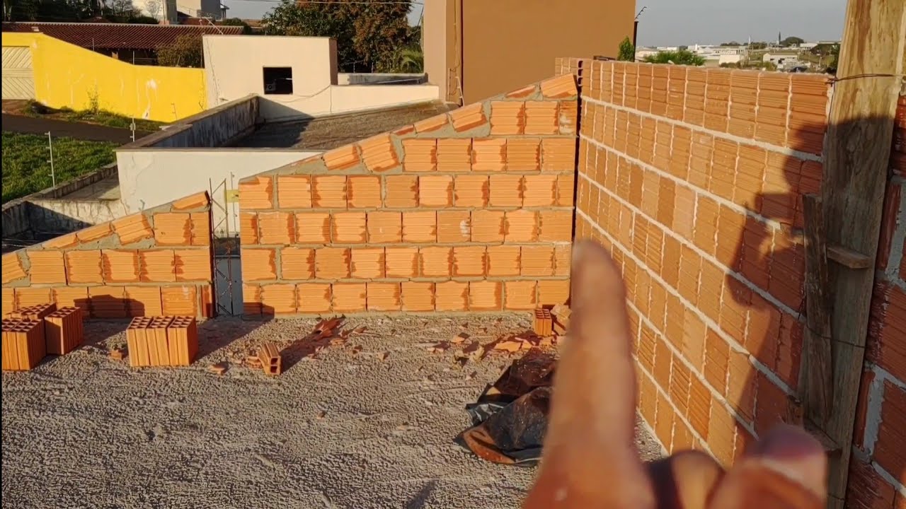 Fazendo o oitão da cobertura, construção... - YouTube