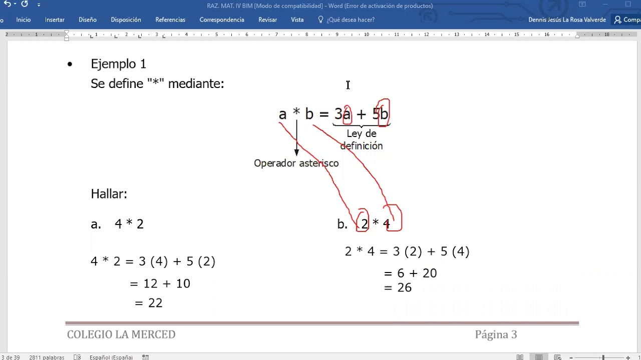 Operadores Matemáticos I - YouTube