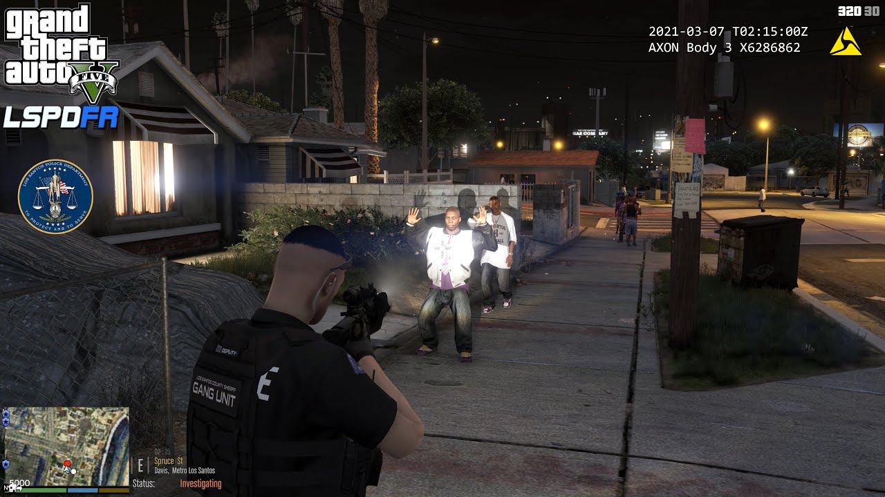 GTA V - LSPDFR 0.4.8🚔 - LSPD/LAPD - Gang Unit - Wanted Gang Member Bust ...