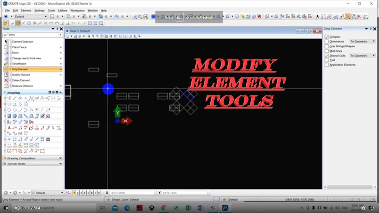 Beginners in Microstation Part 9 - YouTube