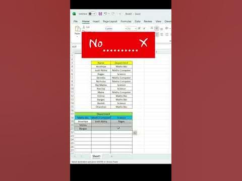Tricks to filter data dynamically with excel filter function # ...