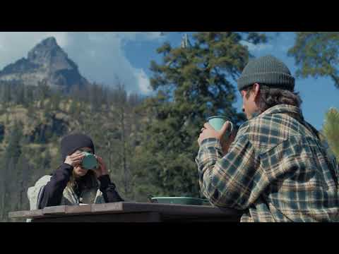 Couple drinking coffee outdoors #shorts