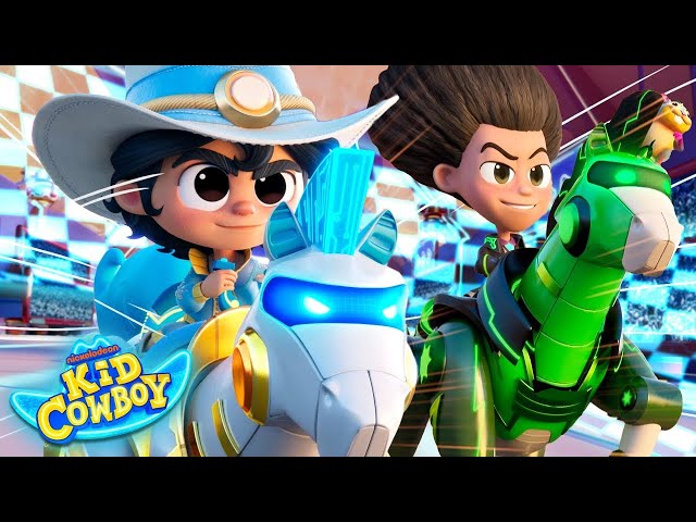 Robohorse Race #1 | Kid vs. Manny in TURBO SPEED Race! 🌵🏆 | Kid Cowboy ...