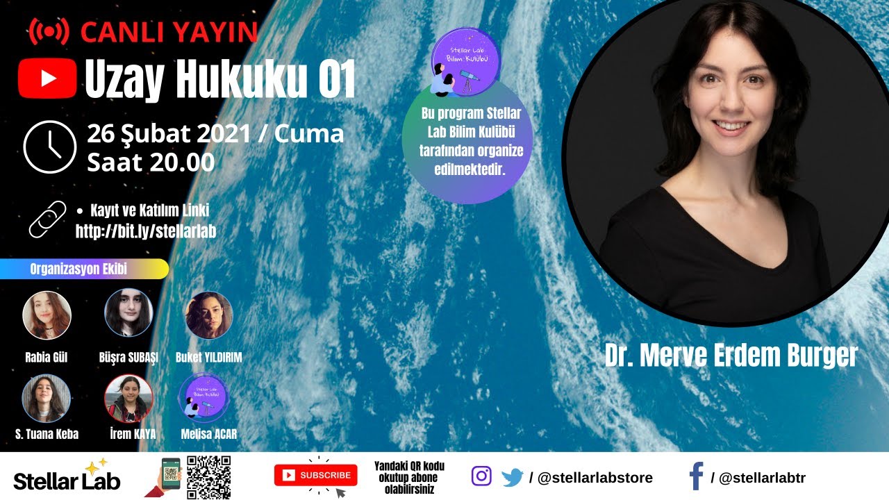 Uzay Hukuku Sohbeti 01- Dr. Merve Erdem Burger - YouTube