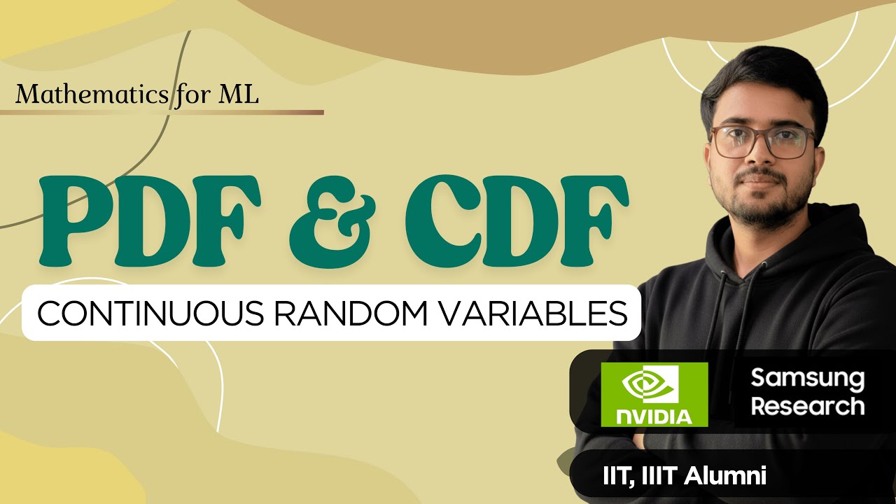 10.29 PDF & CDF of Continuous Random Variable | Statistics ...