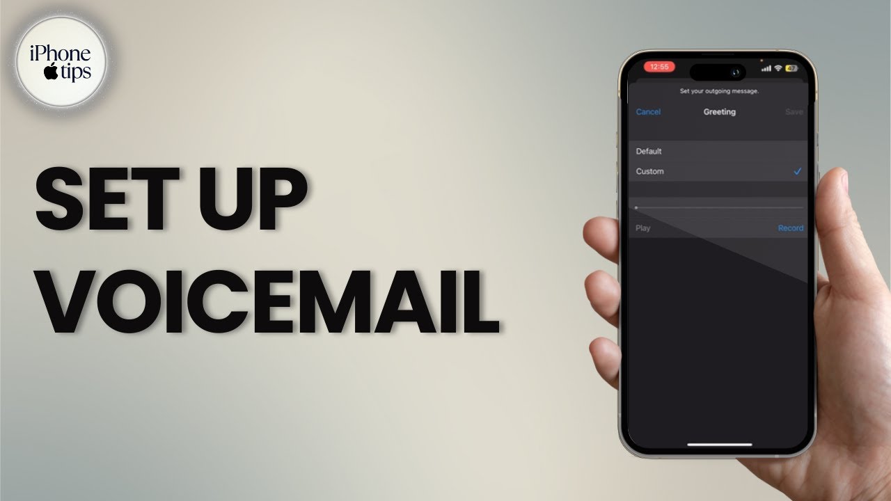 How to Setup iPhone Voicemail - YouTube