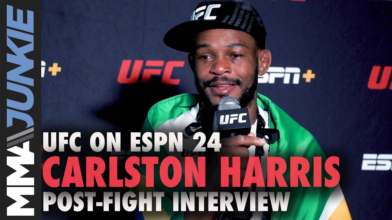 Carlston Harris proud to be first Guyanese UFC winner | UFC on ESPN 24 ...
