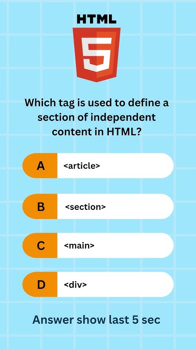 HTML Quiz - YouTube