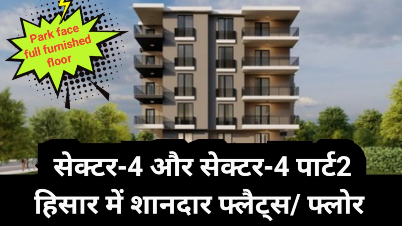 Sector 4 and 4 part-2 park face full furnished flat floor...hisar real ...