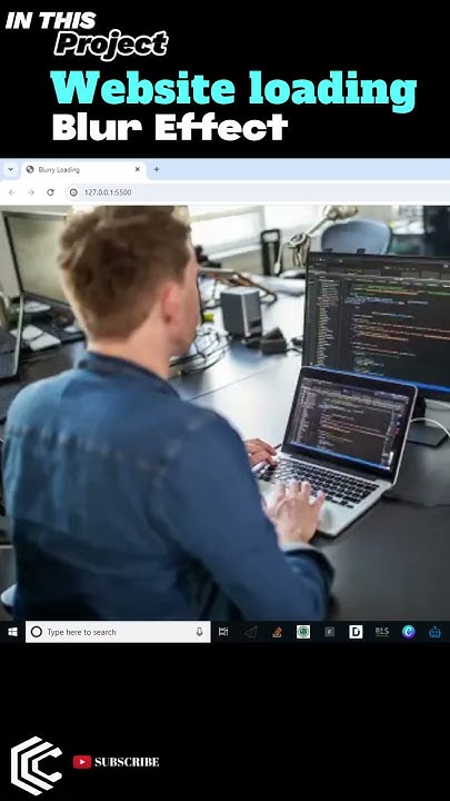 Website Loading Blur Effect Blurry Loading Javascript Coding Programming Htmlcss
