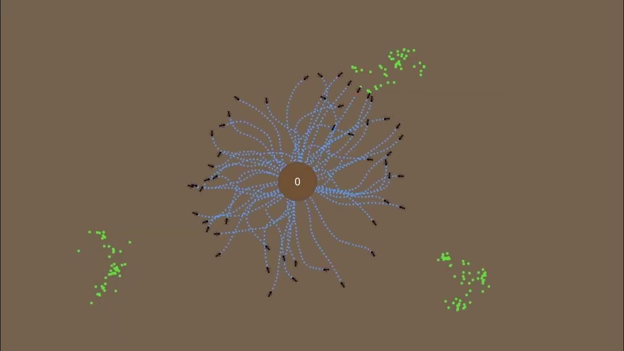 Ant Colony & Slime Simulation using AI and unity3d - YouTube
