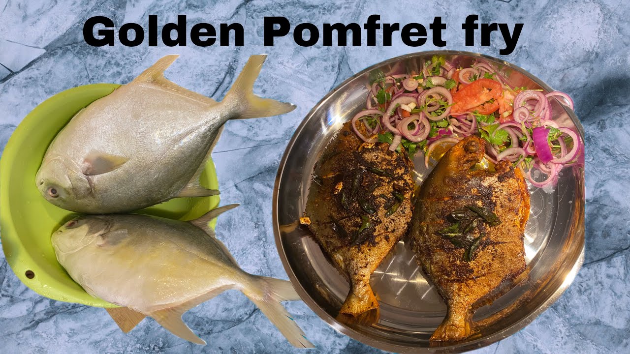 Golden Pomfret fry [ whole fish fry in easy way] @Suntosnow-i3l - YouTube