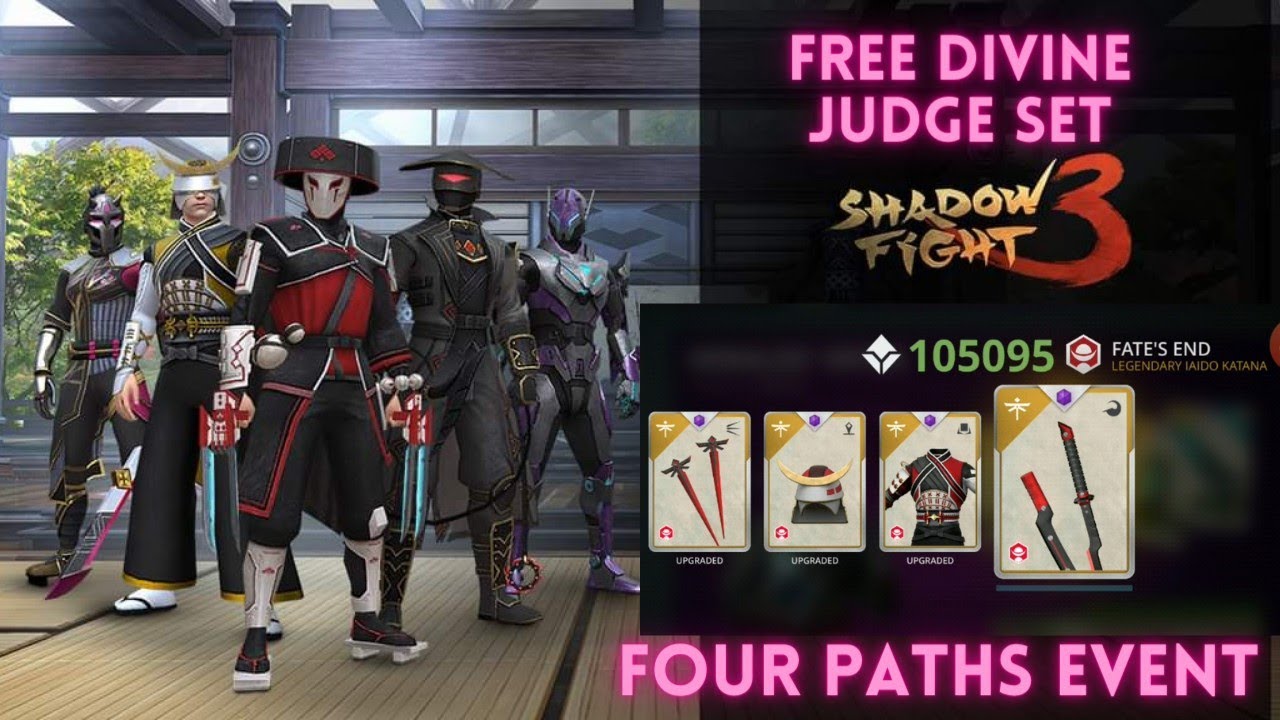 Divine Judge Set For Free In Shadow Fight 3 - Four Path Events Gameplay ...