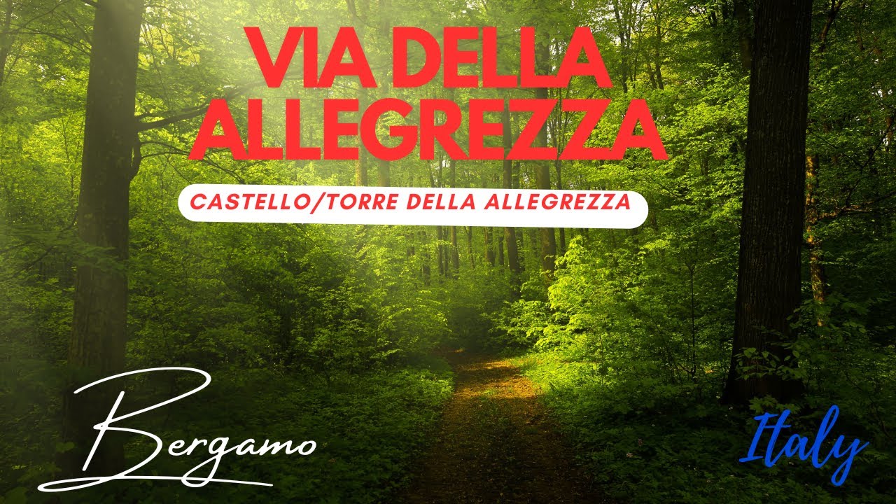 via della Allegrezza e castello /torre della Allegrezza Bergamo 11 ...