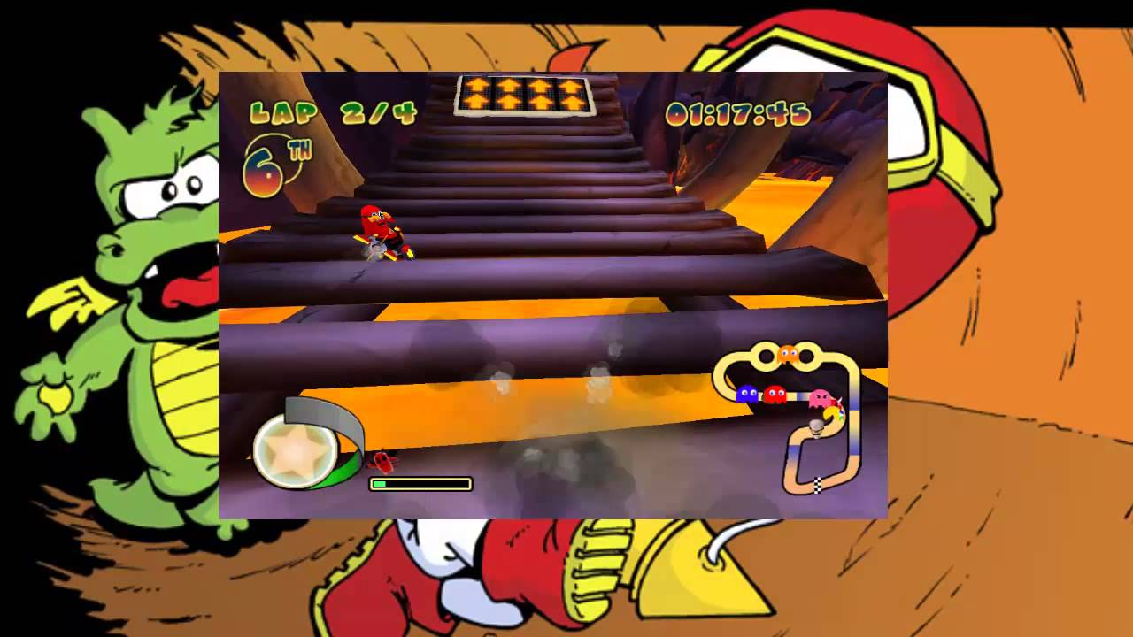 [PC] Pac-Man World Rally - Circuit Mode: Cherry Cup Easy - Fygar - YouTube