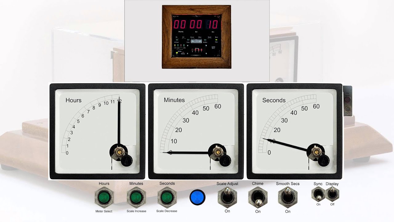 Voltmeter Clock resynchronizing - YouTube