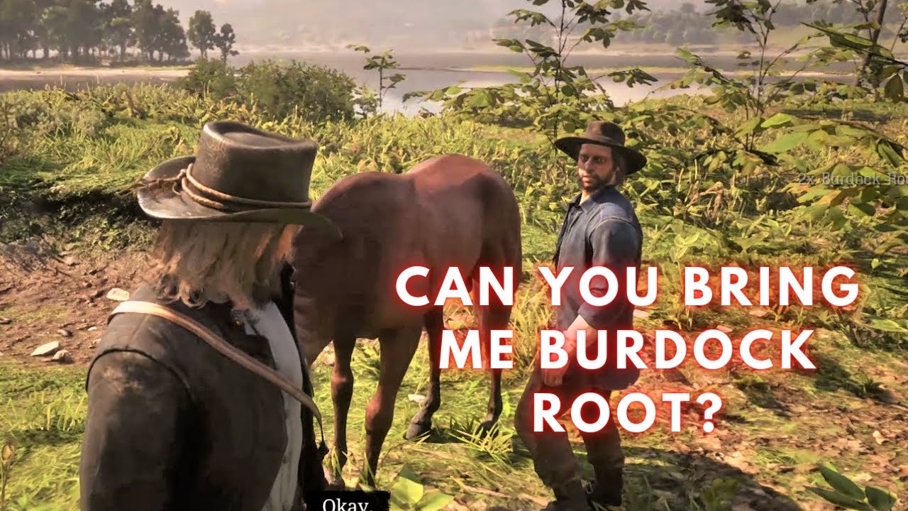 Kieran asks Arthur for some burdock root - Red Dead Redemption 2 - YouTube