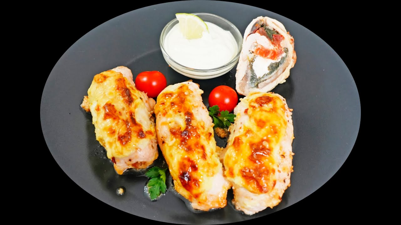 PECHUGAS DE POLLO AL HORNO CON ALIOLI DE AGUACATE - YouTube