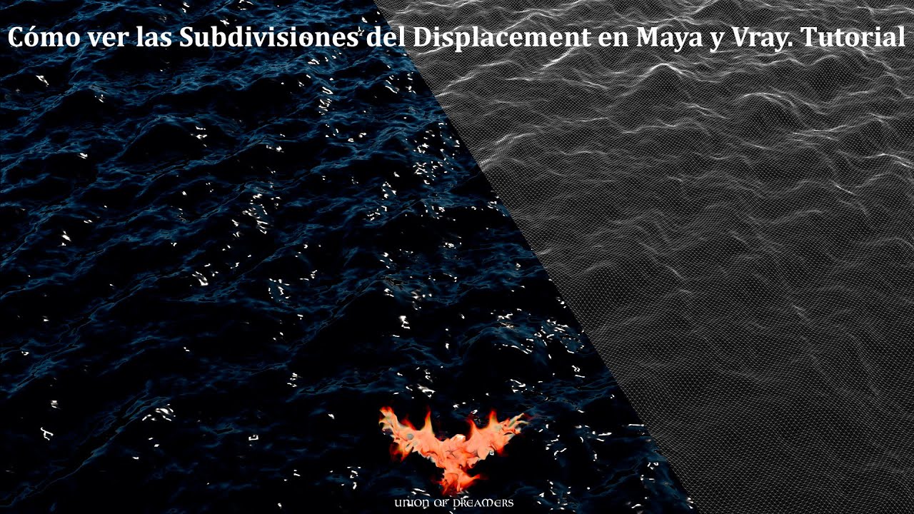 Cómo ver las subdivisiones del Displacement en Maya y Vray. Tutorial ...