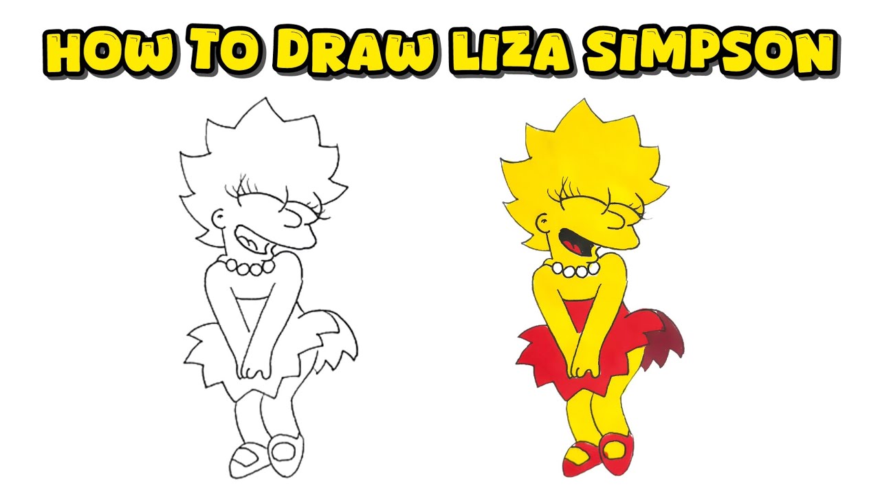 How to Draw Liza Simpson – Beginner-Friendly Simpsons Character ...