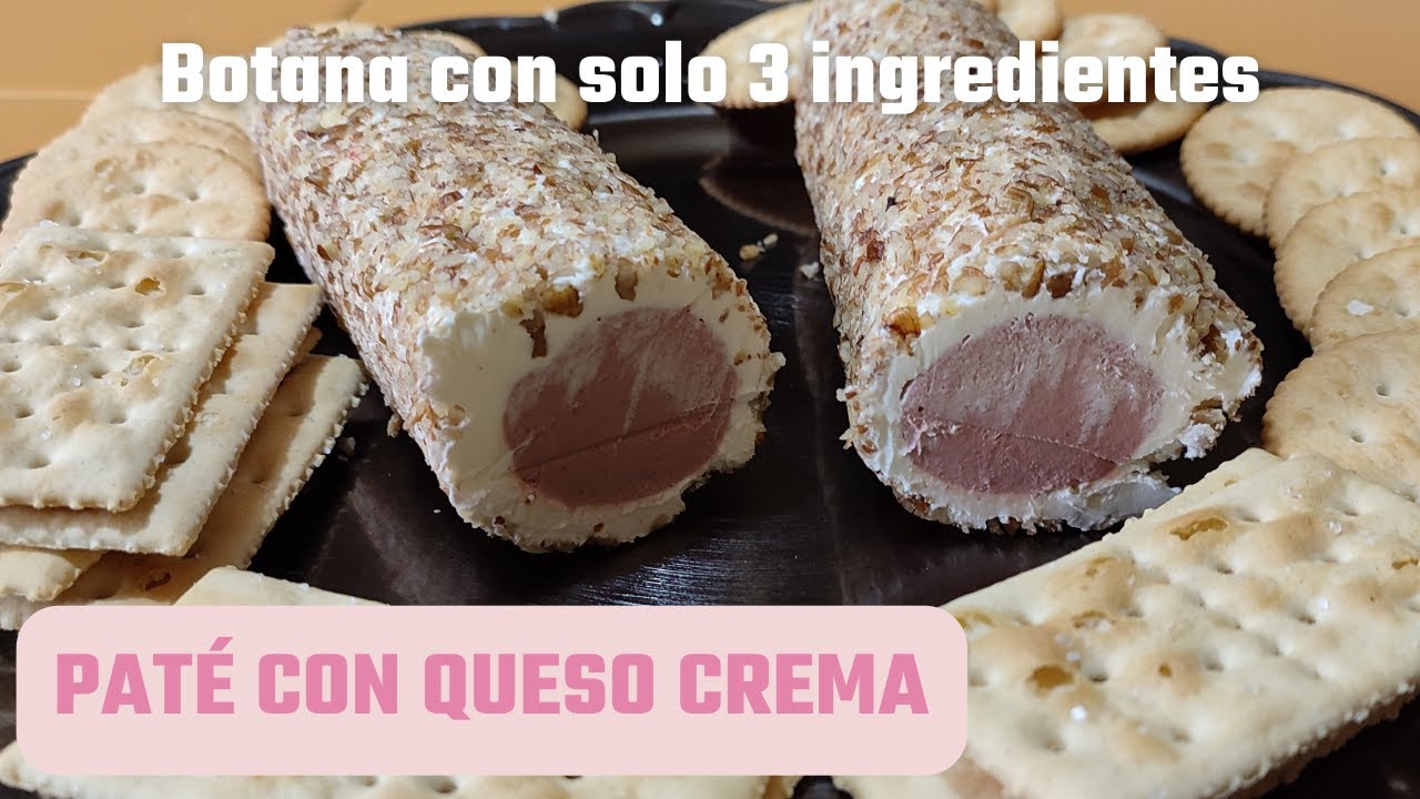 Botana con solo 3 ingredientes, ROLLO de QUESO CREMA Philadelphia y ...