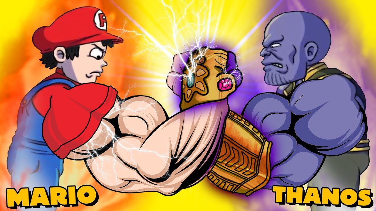 SUPER MARIO vật tay THẮNG THANOS KHOAI TÍM !!! (Thánh Vật Tay) | Arm Wrestling Clicker - YouTube