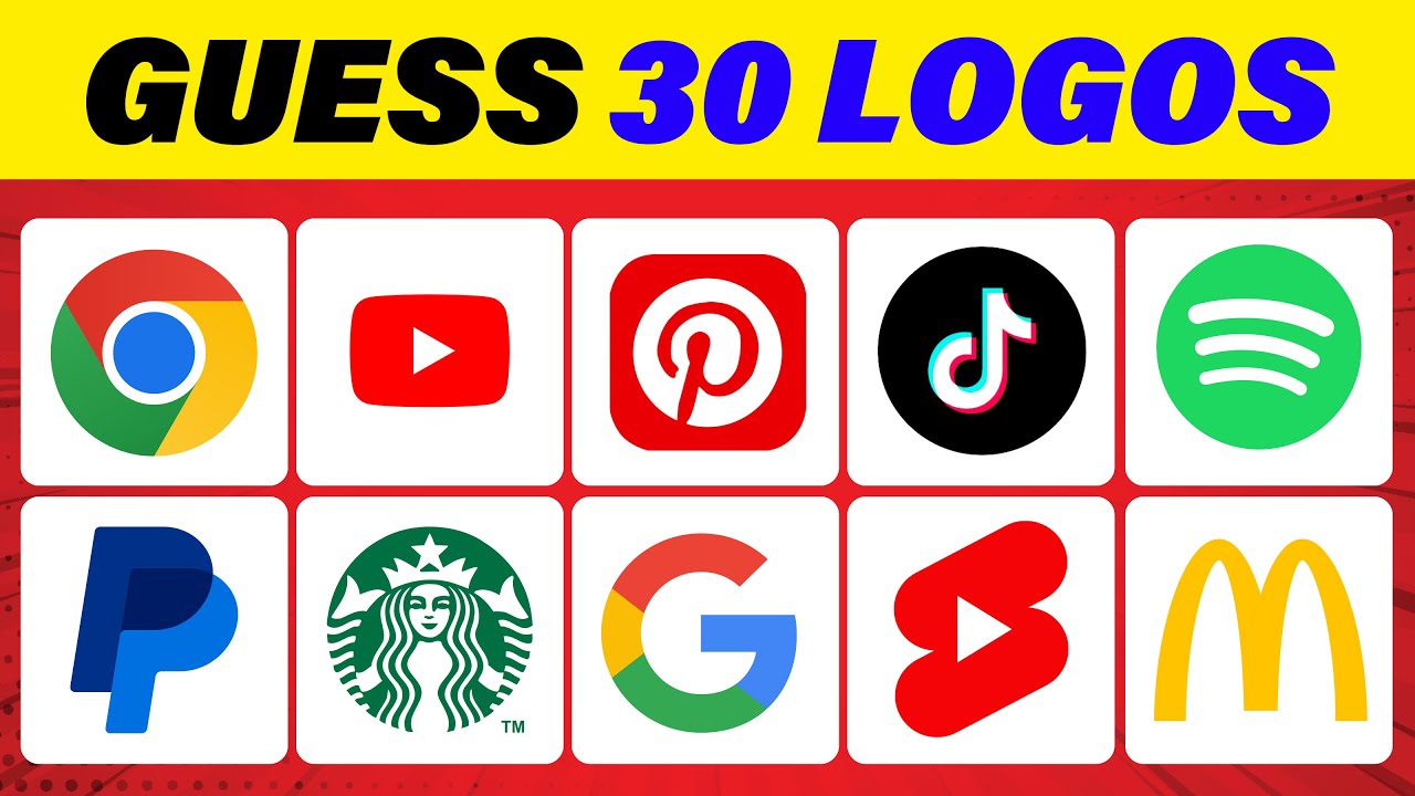Tebak Logo Dalam 5 Detik | 30 Logo Terkenal | Kuis Logo 2023 - YouTube