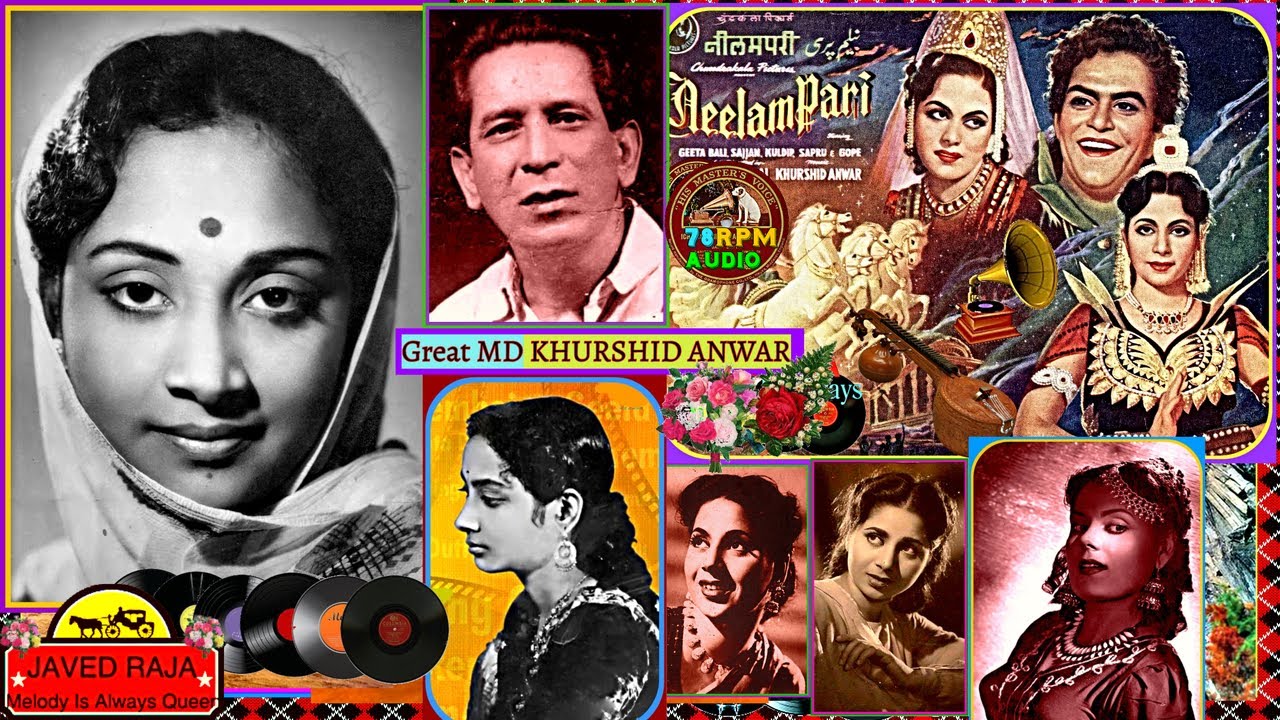 GEETA ROY-FILM~NEELAM PARI~{1952}-Raat Chaandni,Kare Ishare-[ Tribute ...