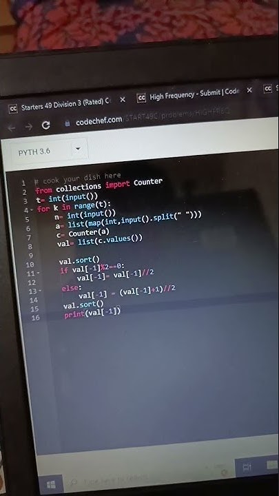 HIGH FREQUENCY!!! CODECHEF STARTERS 49 - YouTube