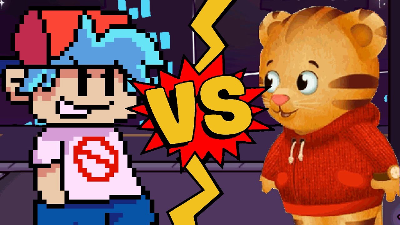 M.U.G.E.N. Battles | Boyfriend vs Daniel Tiger | Friday Night Funkin ...