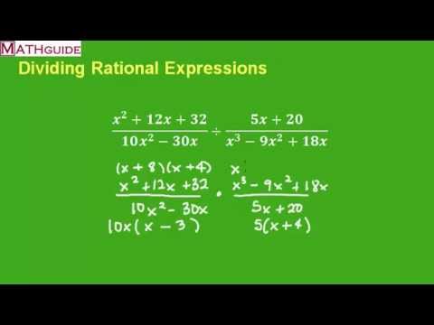 Dividing Rational Expressions - YouTube