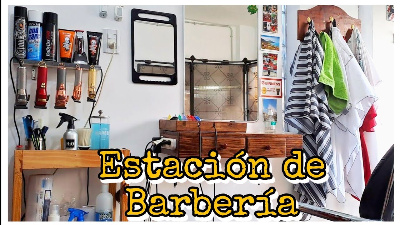 Cómo armar tu Estación de Barbería con poco PRESUPUESTO 🔥💈 - YouTube