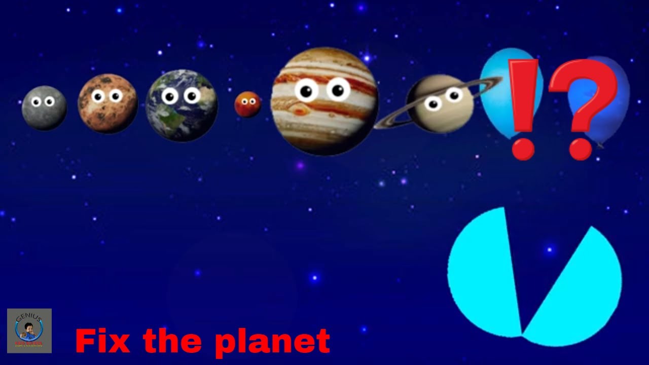 fix the planet for kids | Planet GAME | Mercury Venus Earth Mars ...