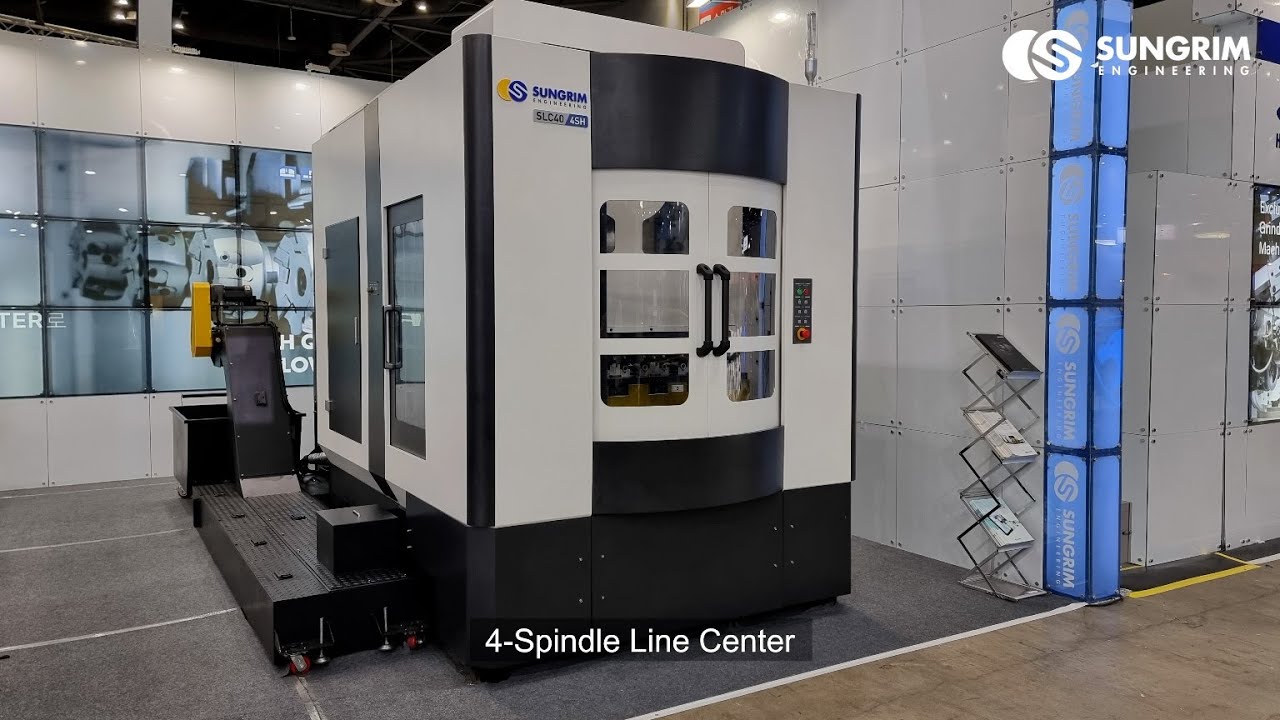 4-Spindle Line Center - YouTube